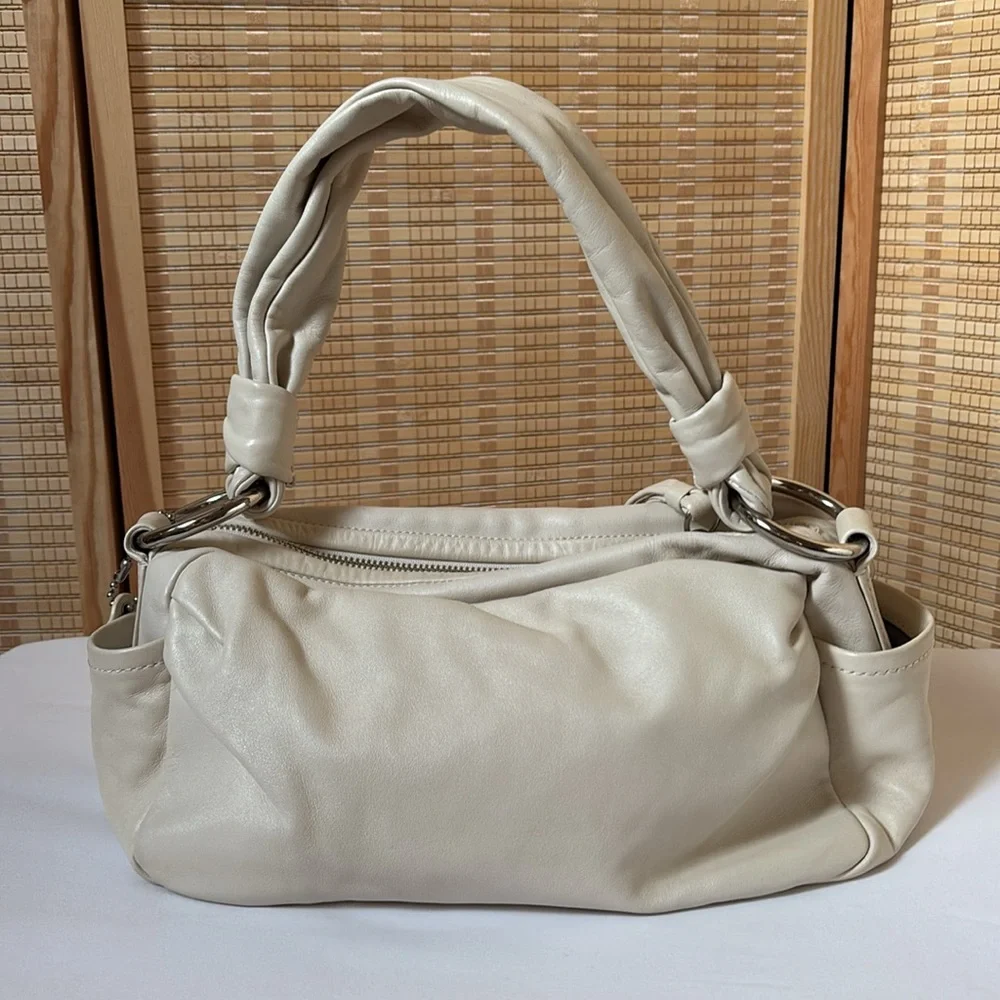 Coach | Bags | Coach 3442 Cream Chunky Hobo Bag Vtg | Poshmark